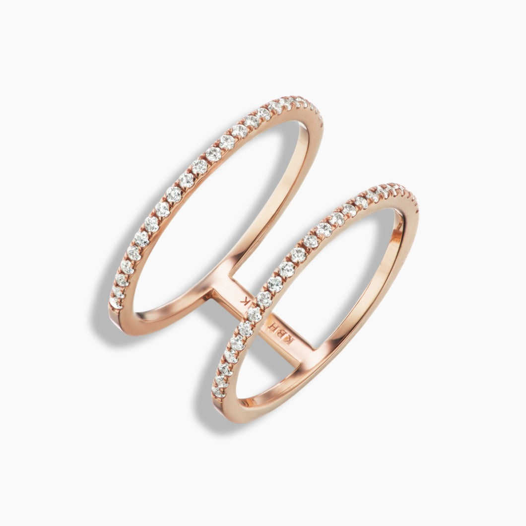 Diamond Double Stack Ring – KBH Jewels