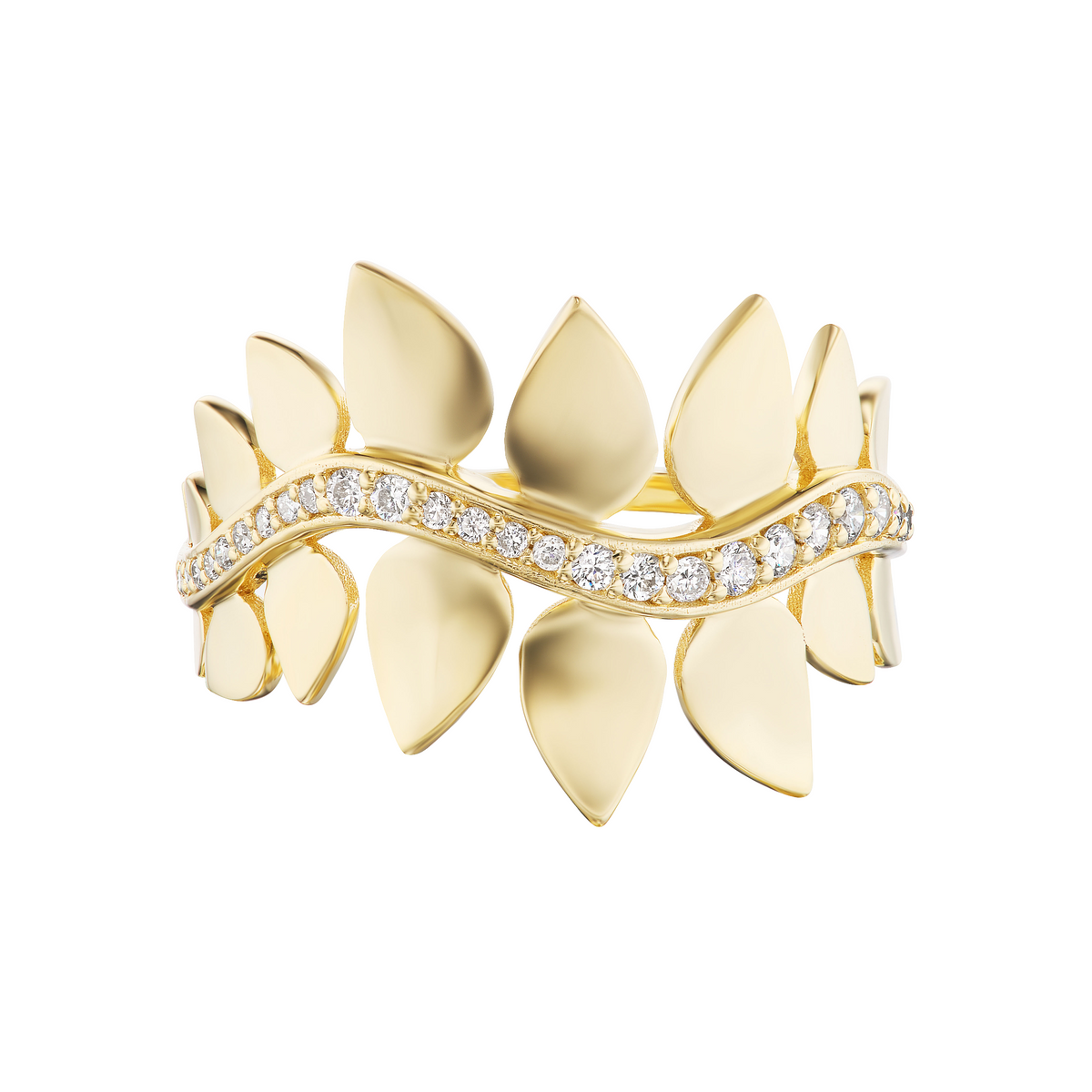 Single Leaf Climber Ring – KBH Jewels